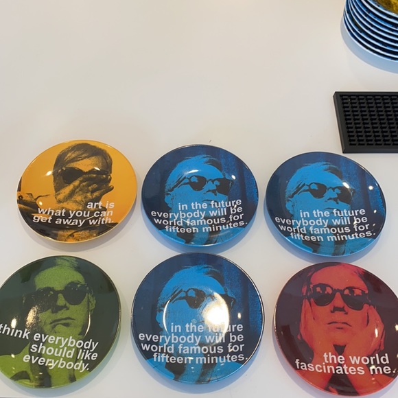 Andy Warhol | Other | Andy Warhol Melamine Plates Set Of 6 | Poshmark